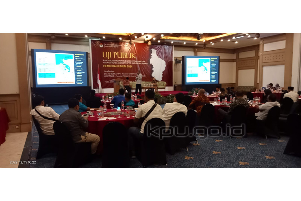 KPU Bekasi Gelar Uji Publik Rancangan Dapil Pemilu 2024 - KPU KPU Bekasi Gelar Uji Publik Rancangan Dapil Pemilu 2024 - KPU